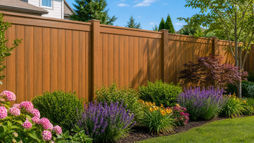 Wood Grain Color Vinyl - Global Fence and Supply